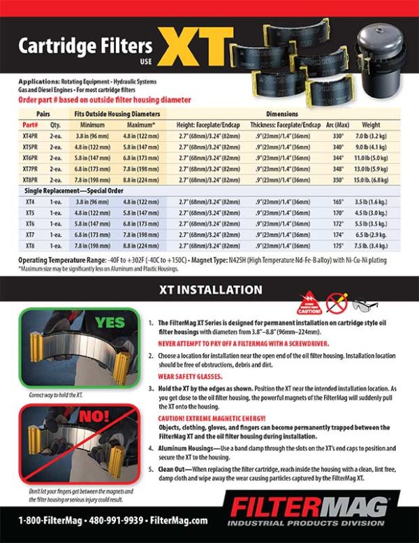 XT for Cartridge or Canister Filters | FilterMag Industrial Products ...